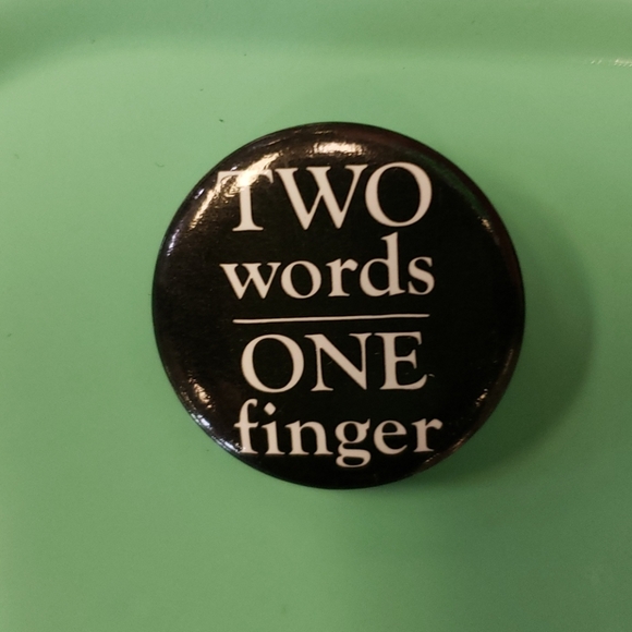 Other | Two Words One Finger Pin | Poshmark